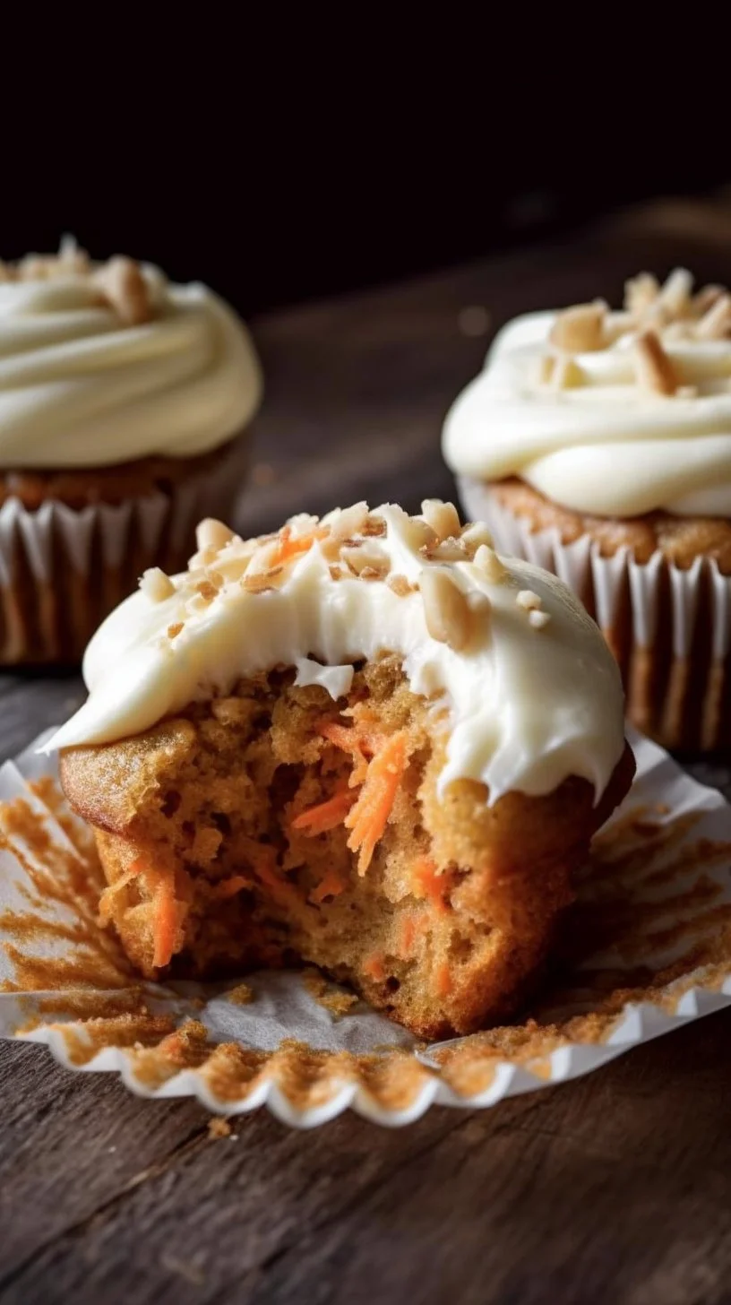 Keto Carrot Cupcakes