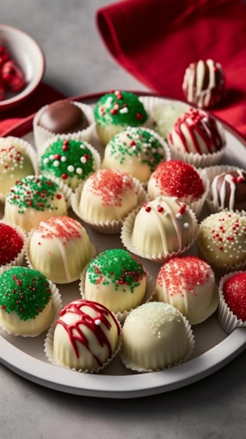 No-Bake Christmas Cheesecake Bites