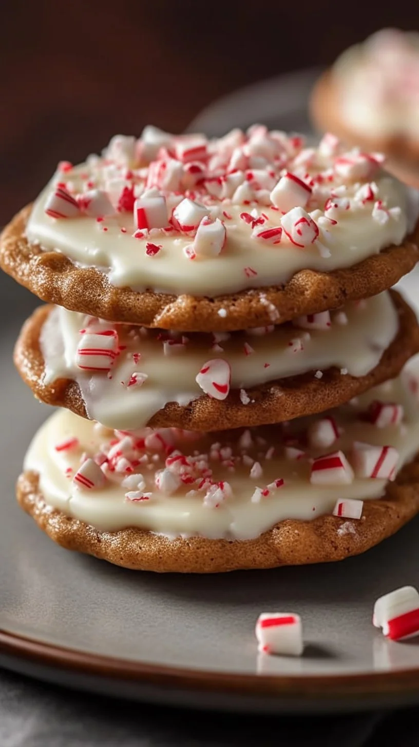 White Chocolate Peppermint Pretzel Crisps - Meatydelights